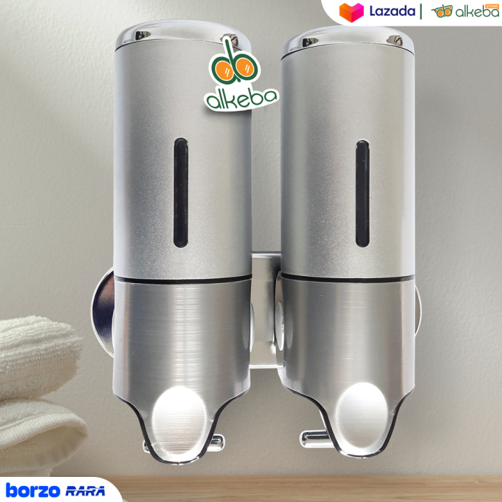 Dispenser Soap double F1405-2-C Wall Mounted Tempat Sabun Gantung ...