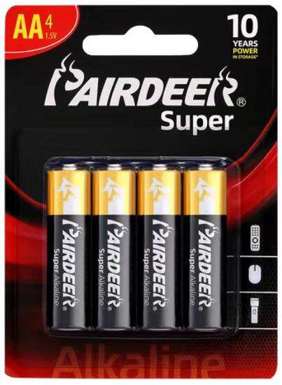 Taii New Packaging Pairdeer - Super Alkaline - AA /AAA Battery - LR6/LR03 4B - 1.5V | Lazada