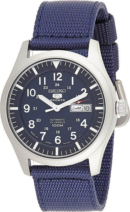 Seiko 5 Automatic Blue Dial Men's Watch SNZG11J1 | Lazada.co.th
