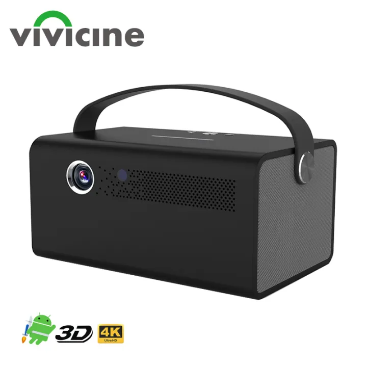 Vivicine V7 Android 9.0 Wifi LED 3D 4K Projector,15600mAh Battery ...