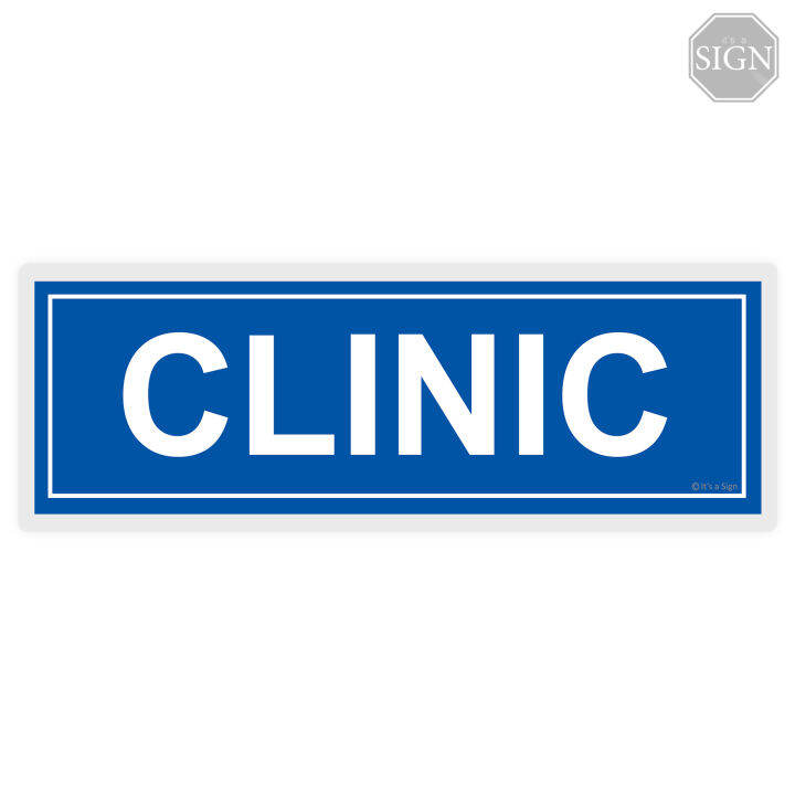 Clinic - Laminated Signage Label - 4 x 11 inches | Lazada PH