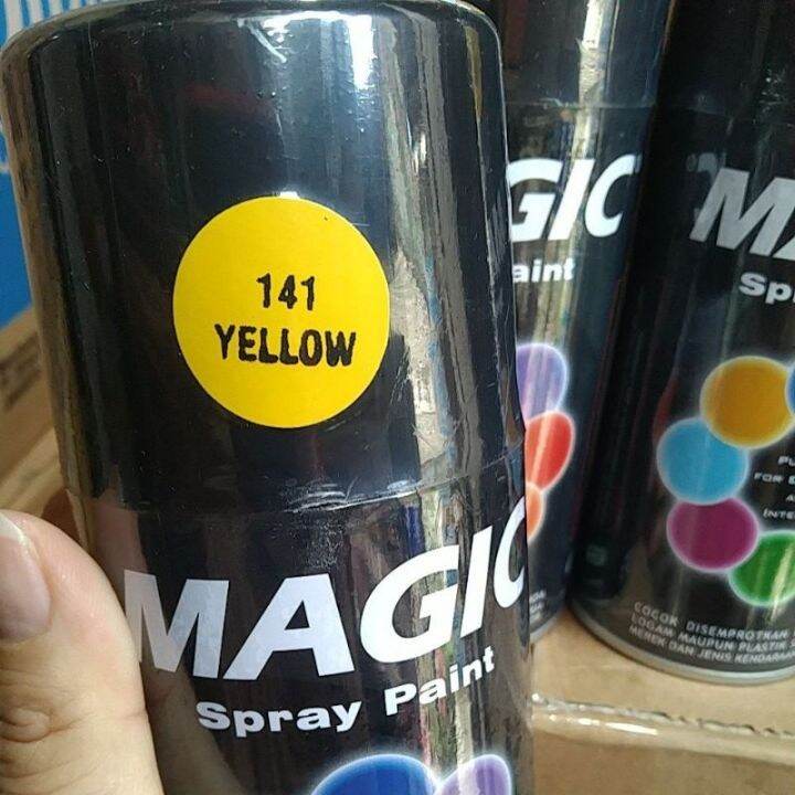 cat semprot pilok pilox magic spray paint magic yellow 141 300cc kuning ...