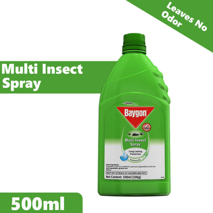 BAYGON MULTI-INSECT SPRAY WATER BASED 500ml DynaMart Official Store ...