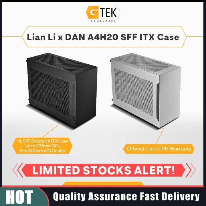 Lian Li x DAN A4-H20 SFF ITX Case Black / Silver | Lazada PH