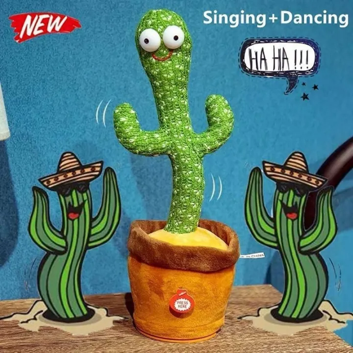 Cactus Cat Plush Dancing Cactus Plush Toy – Electronic Recording ...