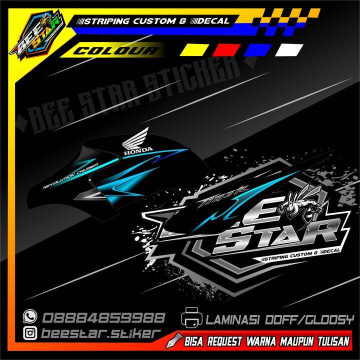 STIKER STRIPING ORI CUSTOM TIGER REVO 02 | Lazada Indonesia