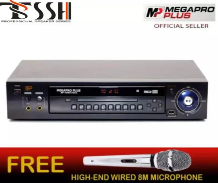 Megapro Plus MP-100NS PIOLO DVD Karaoke Player (Black) with Free High-End Microphone | Lazada PH