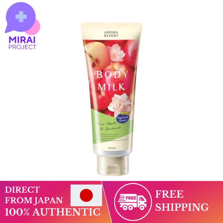 [Direct from Japan] Kracie Body Cream Aroma Resort Body Milk - Fine Apple & Gardenia Fragrance ...