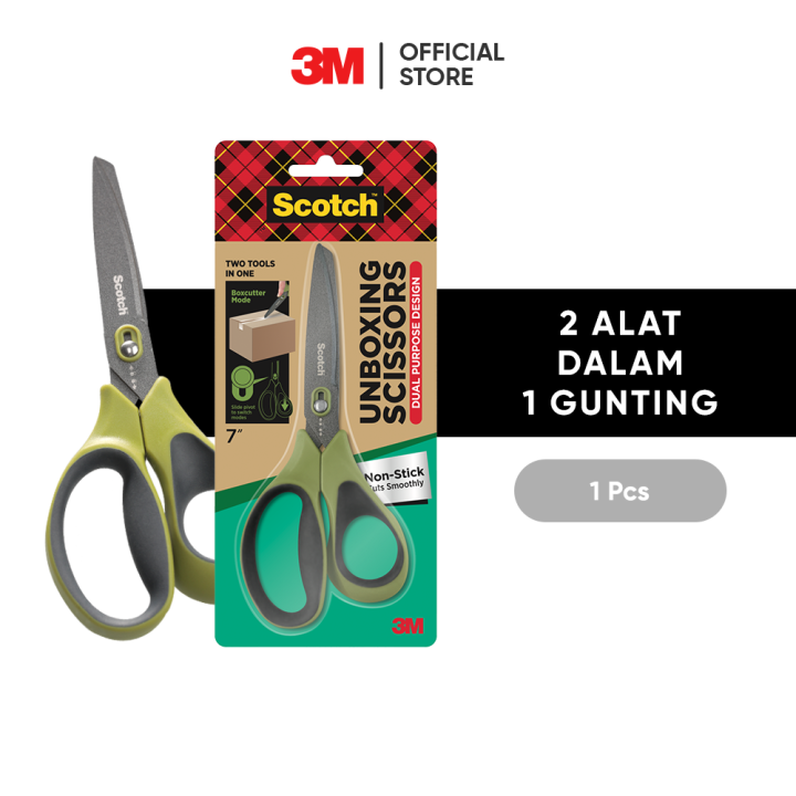 3M™ Scotch™ Scissors Unboxing , 2 Alat dalam 1 gunting, 1 pc, Untuk ...