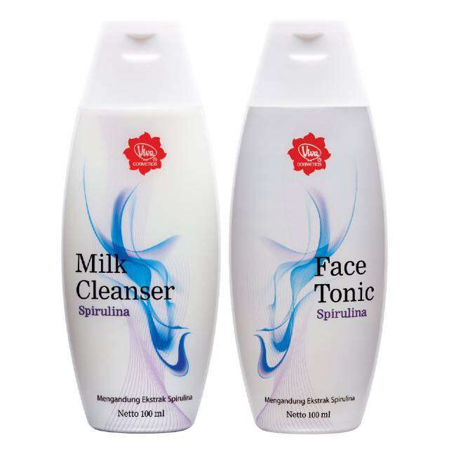 Paket Viva Milk Cleanser + Face Tonic Spirulina 100 ml | Lazada Indonesia