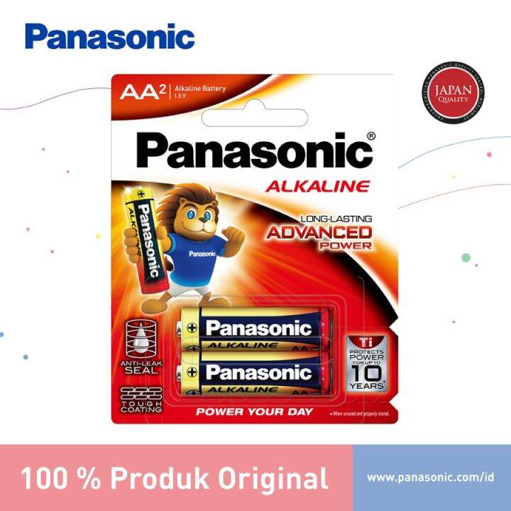 Panasonic Baterai Alkaline AA (A2) Battery Alkaline - Alkaline A2 2pc | Lazada Indonesia