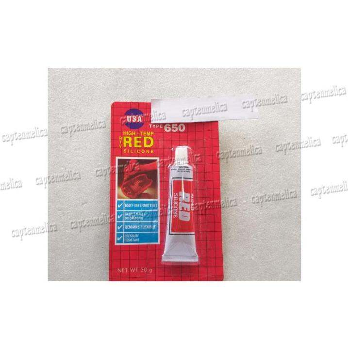 Lem Silicone Red Super type 650 High Temp net 30 gr lem merah TAHAN ...