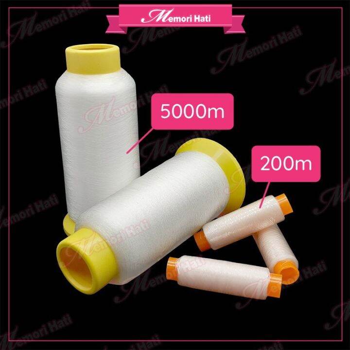 200m & 5000m Transparent Thread 0.12mm / Benang Lutsinar | Lazada