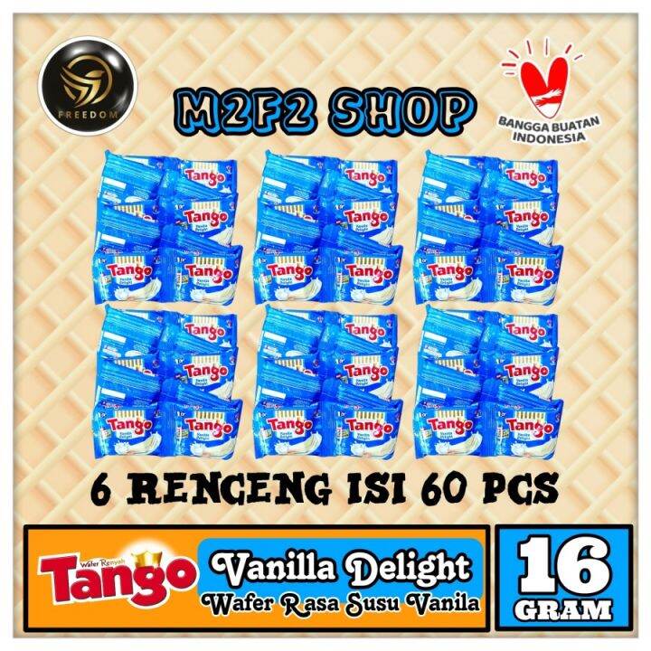 Tango Wafer Vanilla Delight | Susu Vanila Sachet - 16 gr (Kemasan 6 ...