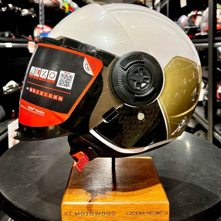 MT VIALE SV BREAK Half Face Dual Visor Helmet w/ FREE EXTRA VISOR ...