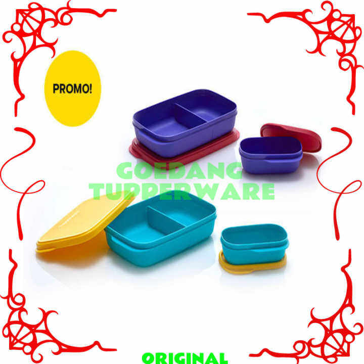 Kotak Makan Anak Tupperware-Tempat Bekal Makan Sambel (1pc) | Lazada ...