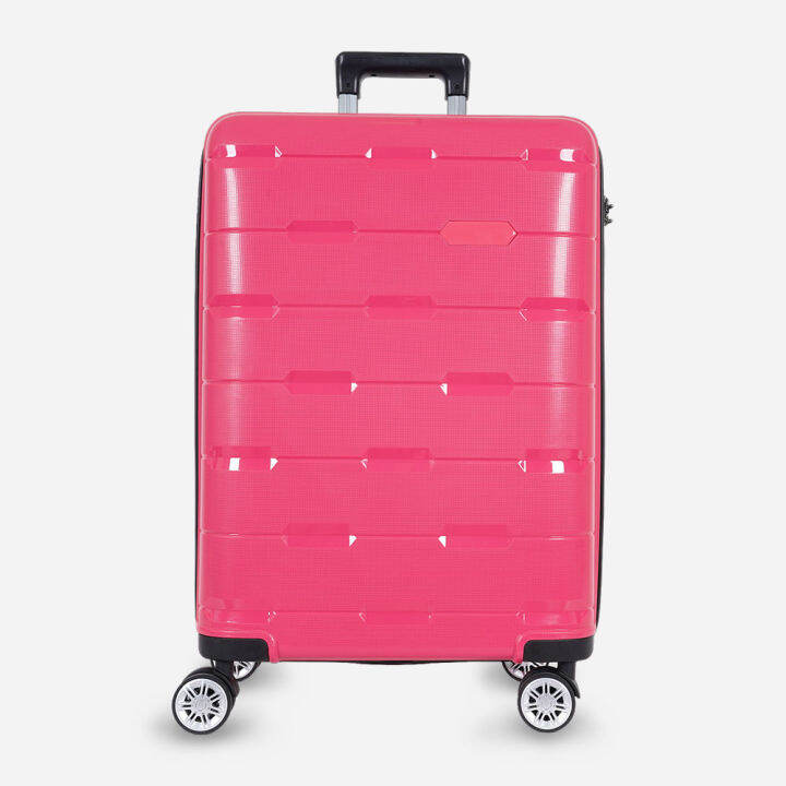 Travel Basic Cross Medium Suitcase in Peach | Lazada PH