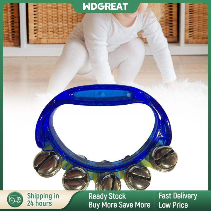 WDGREAT Hand Tambourine Bells Musical Instrument Toys Mini Percussion ...