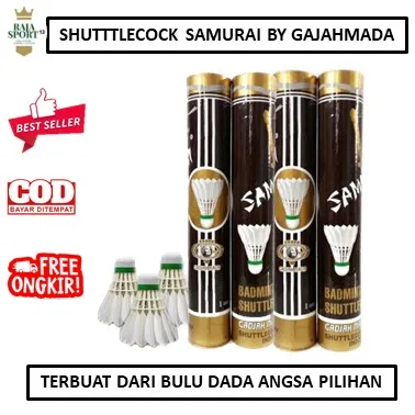 Kok shuttlecock SAMURAI HIJAU - Kok bulu tangkis 1 slop - kok GAJAH ...
