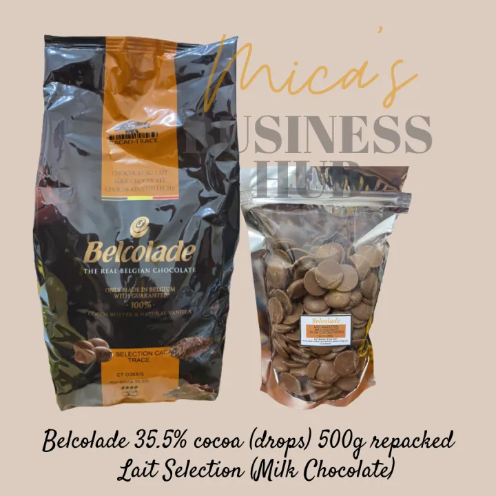 BELCOLADE LAIT SELECTION/ Milk Chocolate 35.5% cocoa drops/coins (500g ...