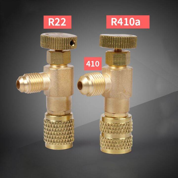 Air Conditioning Refrigerant Liquid Connector Safety Valve For R410A ...