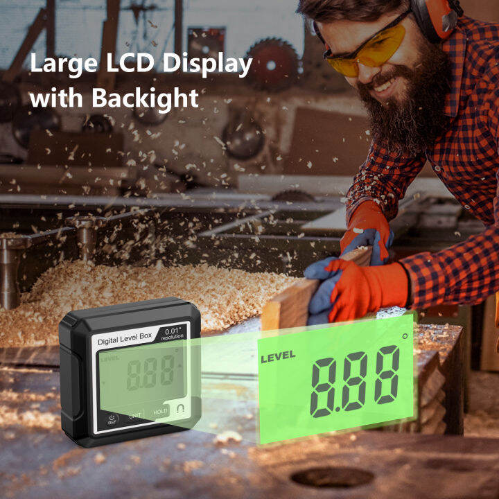 Digital Electronic Level Inclinometer Digital Angle Finder Protractor ...