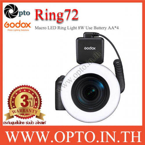 Ring72 Godox Macro LED Ring Light 8W 5600K ริงไลท์ถ่ายมาโคร(ประกันศูนย์opto) | Lazada.co.th