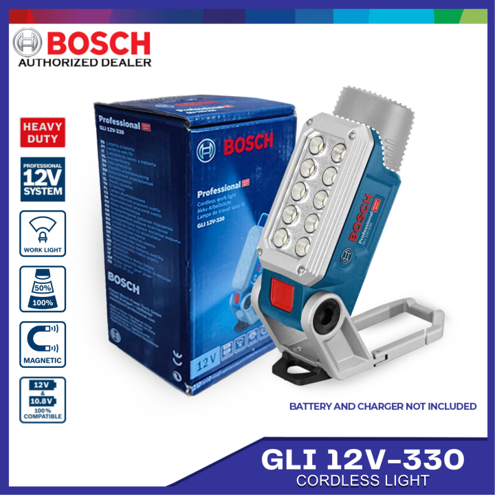 Bosch GLI 12V-330 Solo Led Torch Cordless Power Tool - 06014A0000 ...