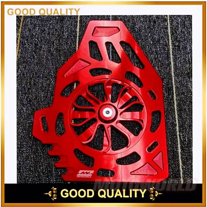 MOTOWORLD ALUMINUM CNC RADIATOR COVER WITH SPINNER FOR HONDA CLICK V1 ...