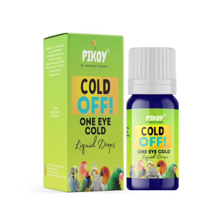 COLD OFF One-Eye Cold Liquid Drops For Birds by PIKOY by Munting Ibunan ...