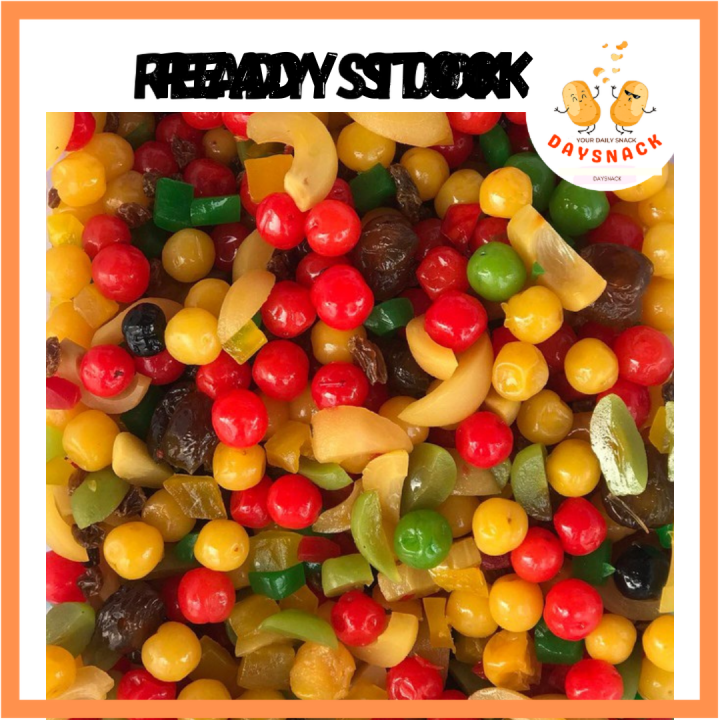【repack 500g】 Asam Buah Acar Acar Asam Campuran Lazada