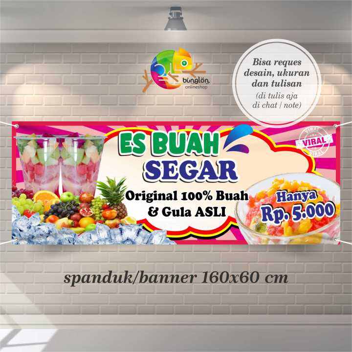 Spanduk 160x60 Cm Es buah Segar, Spanduk Serba Serbi Ramadhan, Spanduk ...