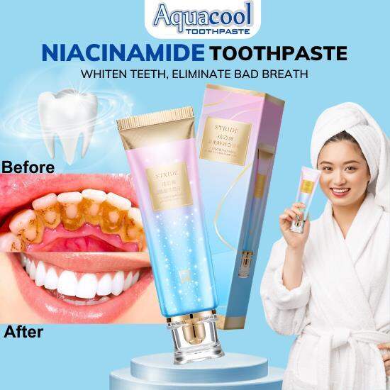 Record low!!! Aquacool niacinamide toothpaste remove yellow teeth bad ...