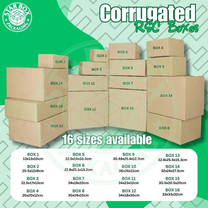 Starbox (16 Sizes Available) Corrugated Box RSC Box Shipping Box ...