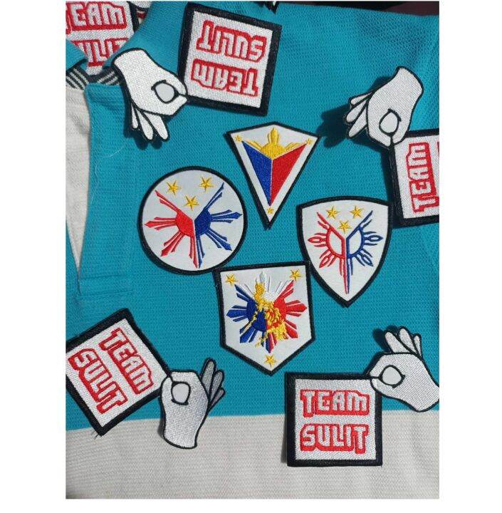 Philippine Map or 3 star red blue shield patch embroidery tactical ...