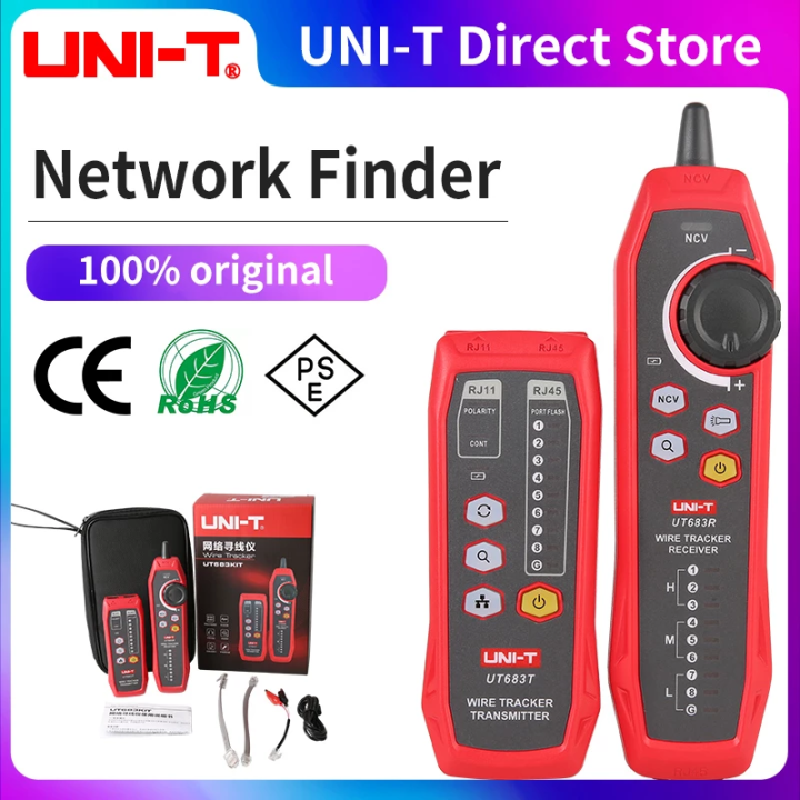 UNI-T UT683KIT digital network line finder; telephone network line ...