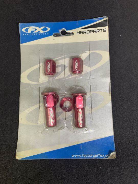 FOR MOTORCYCLE FACTORY FX Red VALVE CAP AND RIM LOCK KIT | Lazada PH