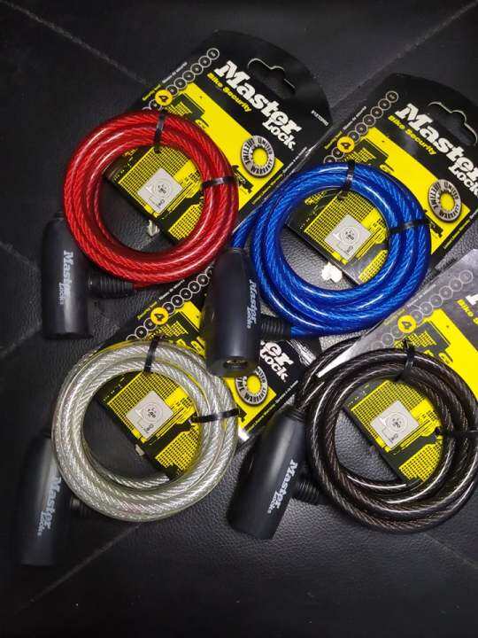Master Lock Bike Cable Security Keyed 8126DPRO Safety Chain lock ...