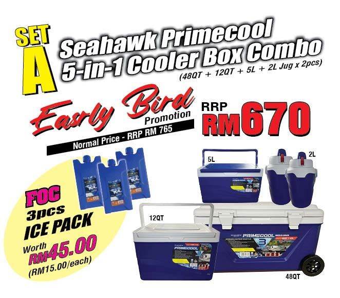 ACCESORIES ((𝑷𝑹𝑰𝑴𝑬𝑪𝑶𝑶𝑳 𝑰𝑪𝑬 𝑩𝑶𝑿 ))Seahawk Primecool Ice box LIMITED | Lazada