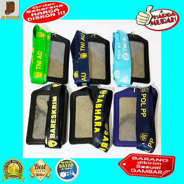 Tempat Id Card LANYARD Tali Kain / Id Card Holder Plastik Gantung ...