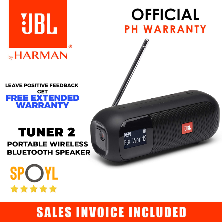 JBL TUNER 2 Portable Bluetooth Speaker With In built DAB / DAB AM + FM ...