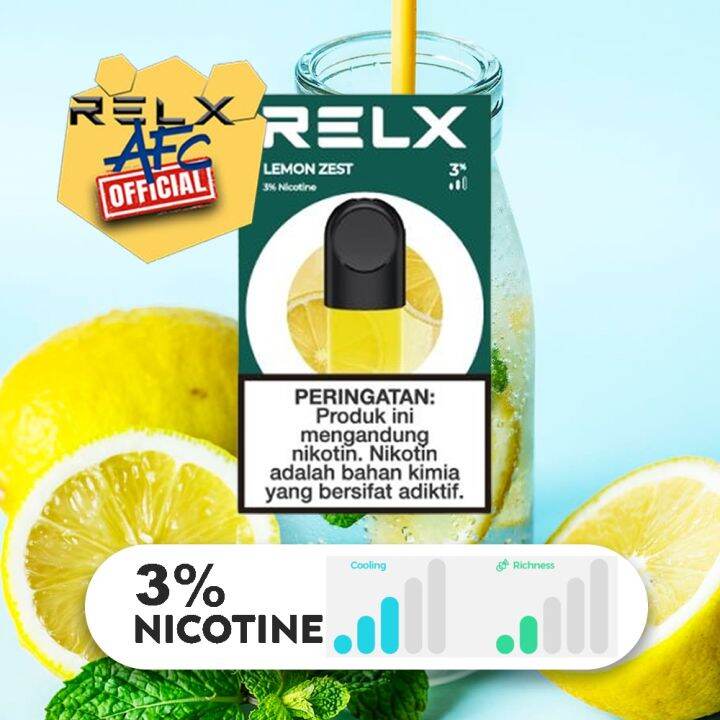 RELX INFINITY ESSENTIAL SATUAN POD LEMON ZEST CUKAI | Lazada PH
