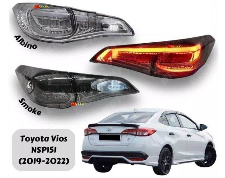 Toyota Vios NCP151 2019 2020 2021 2022 Dragon Scale LED Light bar ...