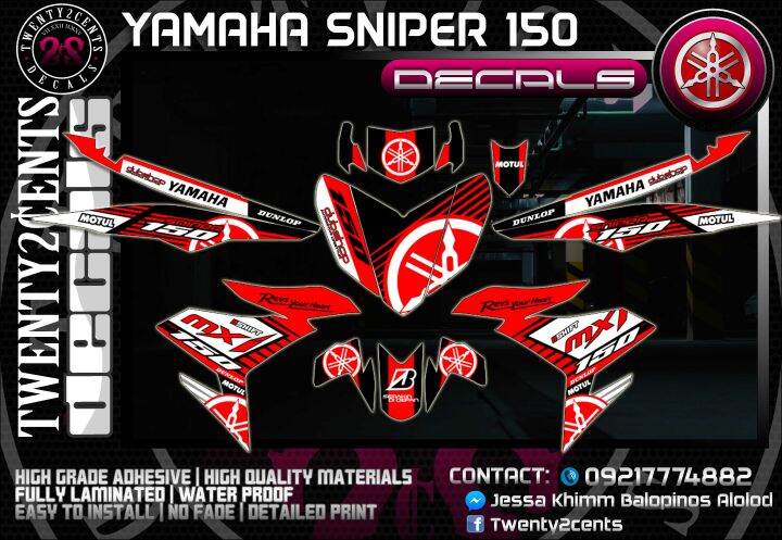 Sniper 150 decals / sticker Version 1 | Lazada PH