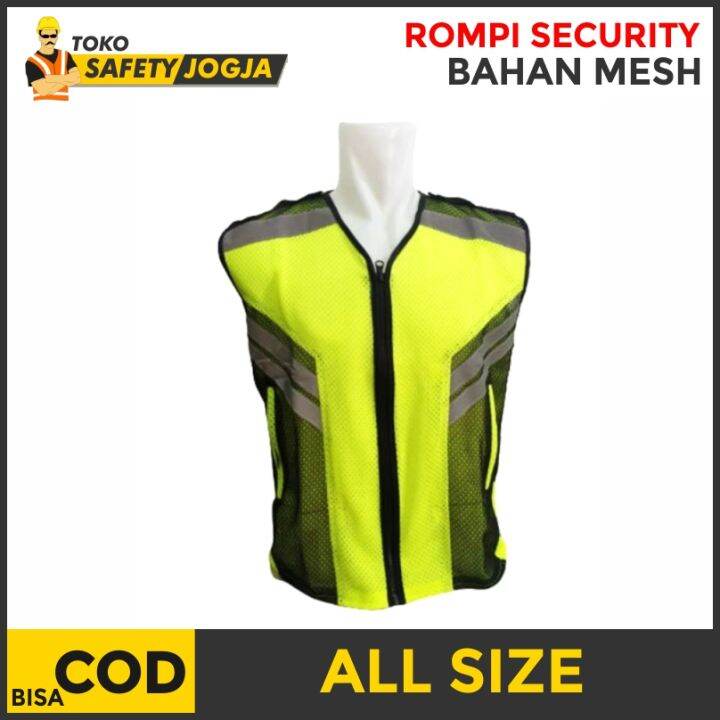 ROMPI SAFETY IGA HITAM JARING MESH SECURITY SATPAM PARKIR POLOS - XL | Lazada Indonesia