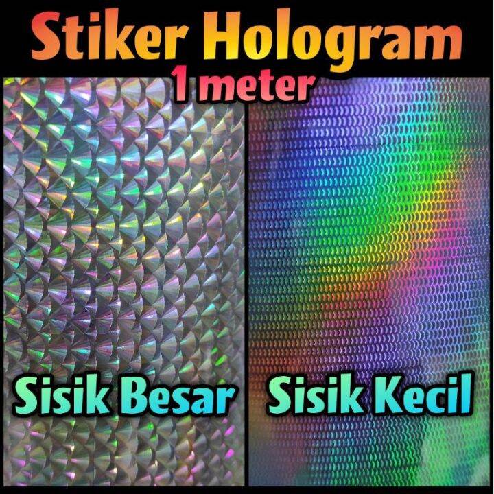 Stiker Hologram Sisik Ikan Sticker Umpan Metal Jig Lure Popper Spoon ...