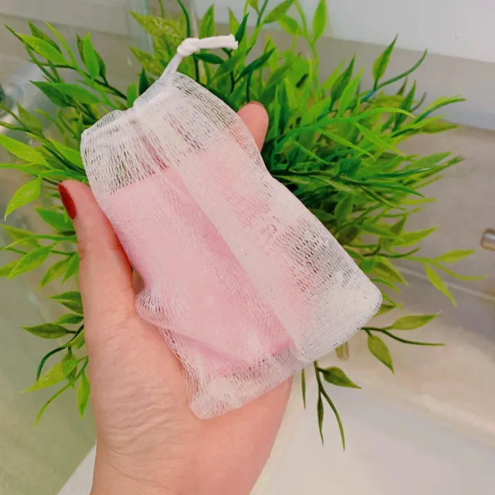 Stevia Italia Store Ph Soap Mesh Foaming Net Bubble Mesh Bag Skin Clean