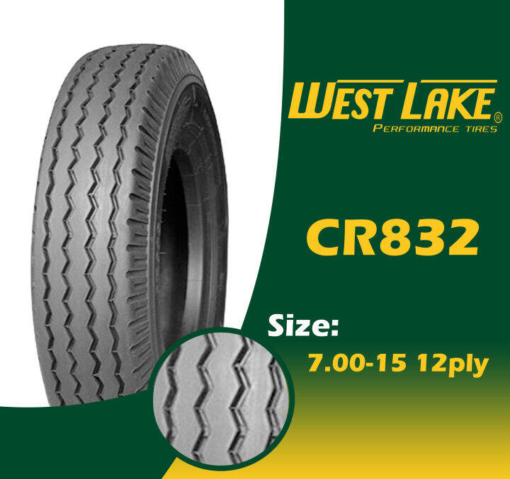 Westlake 7.00-15 12ply Rib Type Bias CR832 Tire (with Flap and Tube) | Lazada PH