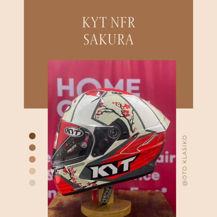 kyt nfr xavi sakura dual visor full face helmet OTO KLASIKO | Lazada PH