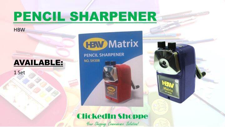HBW Matrix Pencil Sharpener School Materials Stationery | Lazada PH
